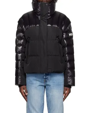 Mackage Vesna Down Jacket With Detachable Sleeves And Stand Collar