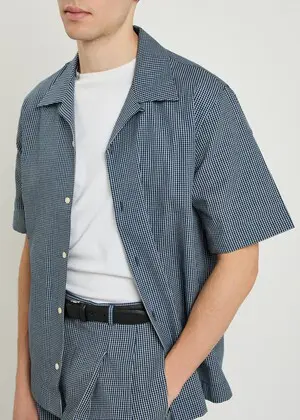 Givenchy Logo-appliquéd Checked Cotton Shirt