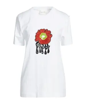 Sportmax Sequined Crew Neck T-shirt - White