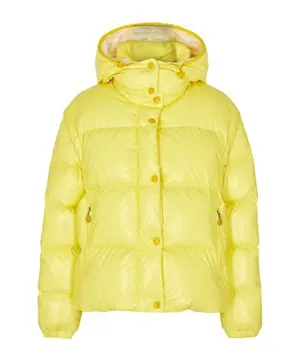 Moncler Detachable Hood Down Jacket - Yellow