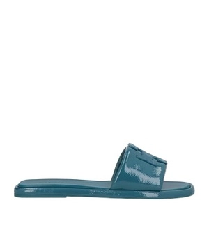 Tory Burch Logo Detail Flat Sandals - Blue