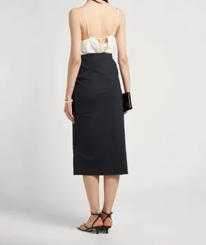 MAXCO. Max&co. Midi Skirt With Draped Detail
