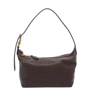 Miu Miu Zipper Shoulder Bag - Brown