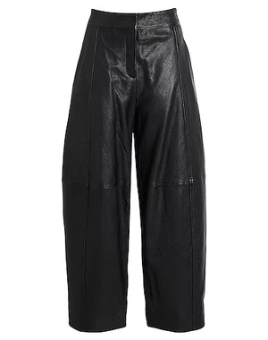 MAXCO. Max&co. High-waisted Straight-leg Leather Pants