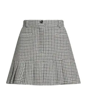 MAXCO. Max&co. Houndstooth Pleated Mini Skirt
