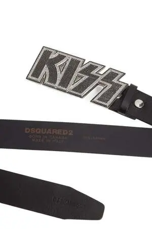 Dsquared2 Rhinestone Embellished Buckle Belt