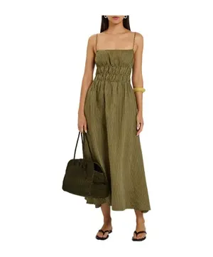 Staud Minimalist Striped Dress