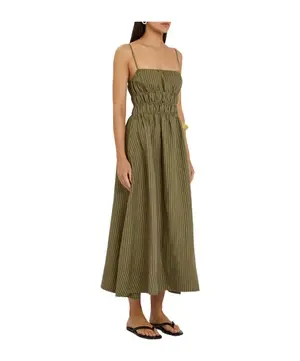 Staud Minimalist Striped Dress