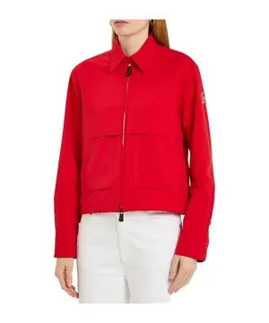 Moncler Logo-appliquéd Cropped Shell Overshirt