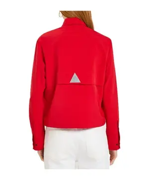 Moncler Logo-appliquéd Cropped Shell Overshirt