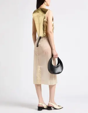 GANNI Metallic Coated Effect Denim Vest