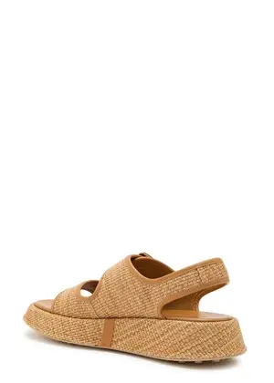 TOD'S Straw Woven Sandals