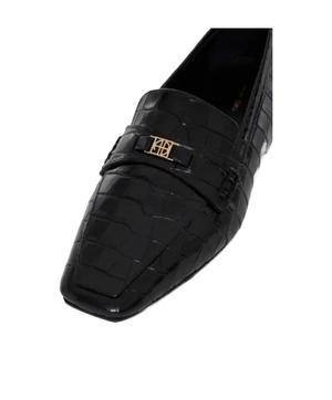 ANINE BING Freya Crocodile-embossed Loafers