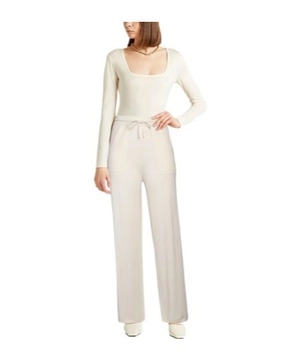 Max Mara High-waisted Loose Knit Wide-leg Trousers