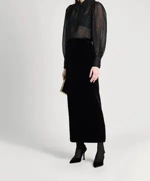 MAXCO. Max&co. Velvet Pencil Skirt