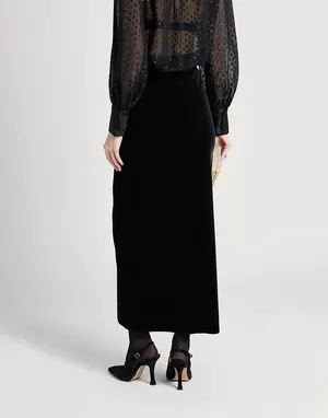 MAXCO. Max&co. Velvet Pencil Skirt