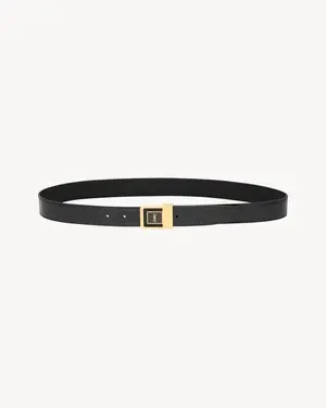Saint Laurent La 66 Belt In Smooth Leather