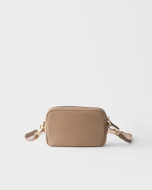 Prada Leather Shoulder Bag - Cameo