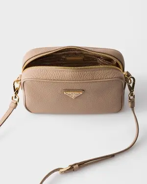 Prada Leather Shoulder Bag - Cameo