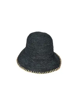 Rag & Bone Lightweight Straw Hat - Black