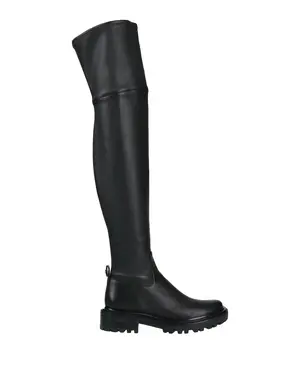 Tory Burch Genuine Leather Over-the-knee Boots - Black