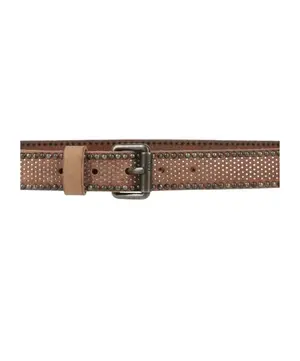 DIESEL® Leather Belt With Studded Detail