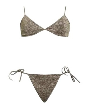 Balenciaga Metallic Triangle Two-piece Swimsuit - Green