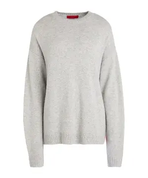 MAXCO. Ribbed Crew Neck Sweater - White