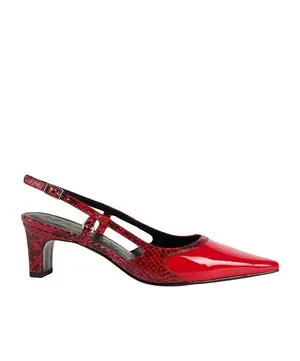 MAXCO. Max&co. Patent Leather Court Slingback Pumps