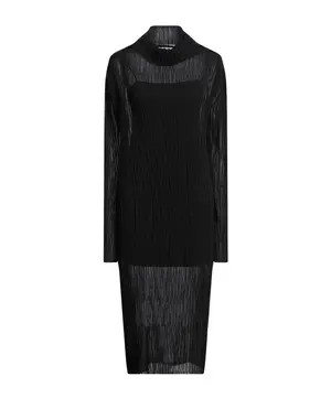 MAISON MARGIELA Solid Color High Neck Dress - Black
