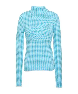 MAISON MARGIELA Striped Lightweight Knit Sweater - Blue