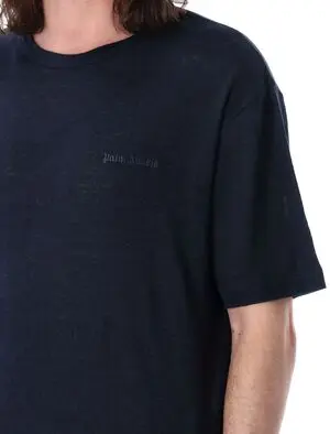 Palm Angels Logo Embroidered Crewneck T-shirt