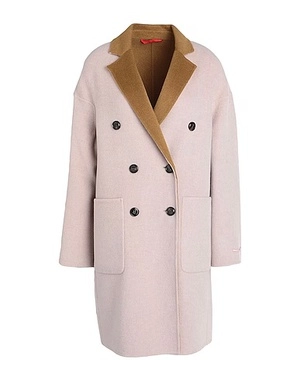 MAXCO. Max&co. Double-breasted Color-block Coat