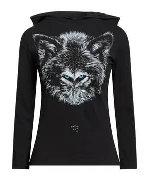 MAISON MARGIELA Printed Long-sleeve Hooded T-shirt