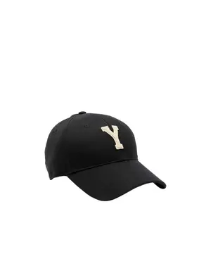 Saint Laurent Cotton Baseball Cap - Black