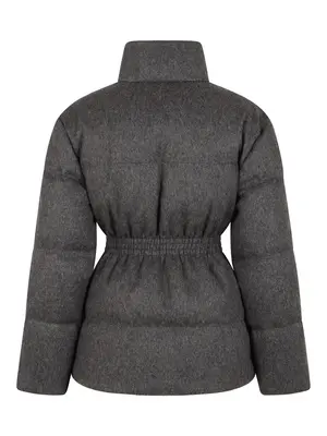 Prada Loden Down Jacket With Logo