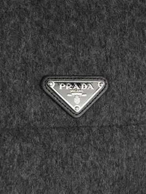 Prada Loden Down Jacket With Logo
