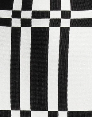 Marni Plaid Knit Pencil Skirt
