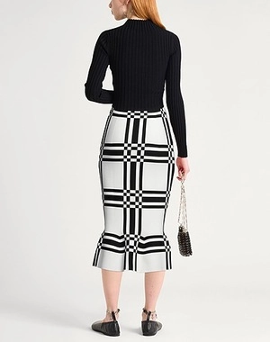 Marni Plaid Knit Pencil Skirt