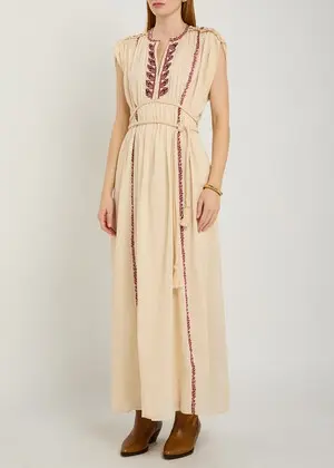 Isabel Marant Étoile Embroidered Cotton Maxi Dress