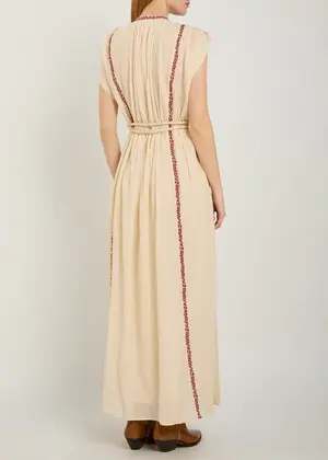 Isabel Marant Étoile Embroidered Cotton Maxi Dress