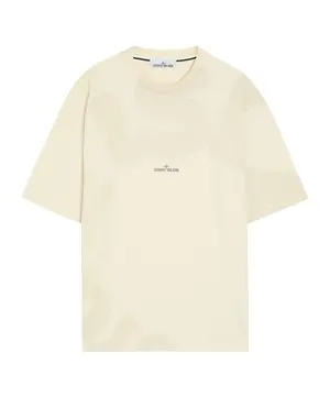 Stone Island Logo-print Cotton T-shirt - White