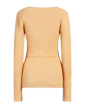 Jacquemus Long Sleeve Round Neck Knit Pullover - Nude