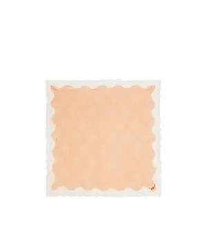 Chloé Romantic Lace-trimmed Silk-jacquard Scarf - Nude
