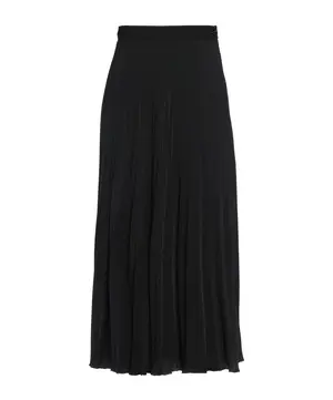 MAISON MARGIELA Solid Color Pleated Skirt - Black
