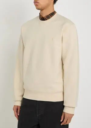 Saint Laurent Logo-embroidered Cotton Sweatshirt