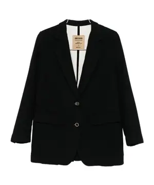 UMA WANG Long Sleeve Notched Lapel Jacket - Black