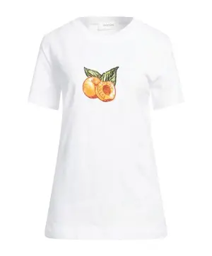 Sportmax Sequined Crew Neck T-shirt - White
