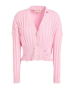 Marni Knitted Cardigan With Distressed Details