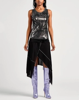 DIESEL® Sleeveless Two-tone Top With Logo